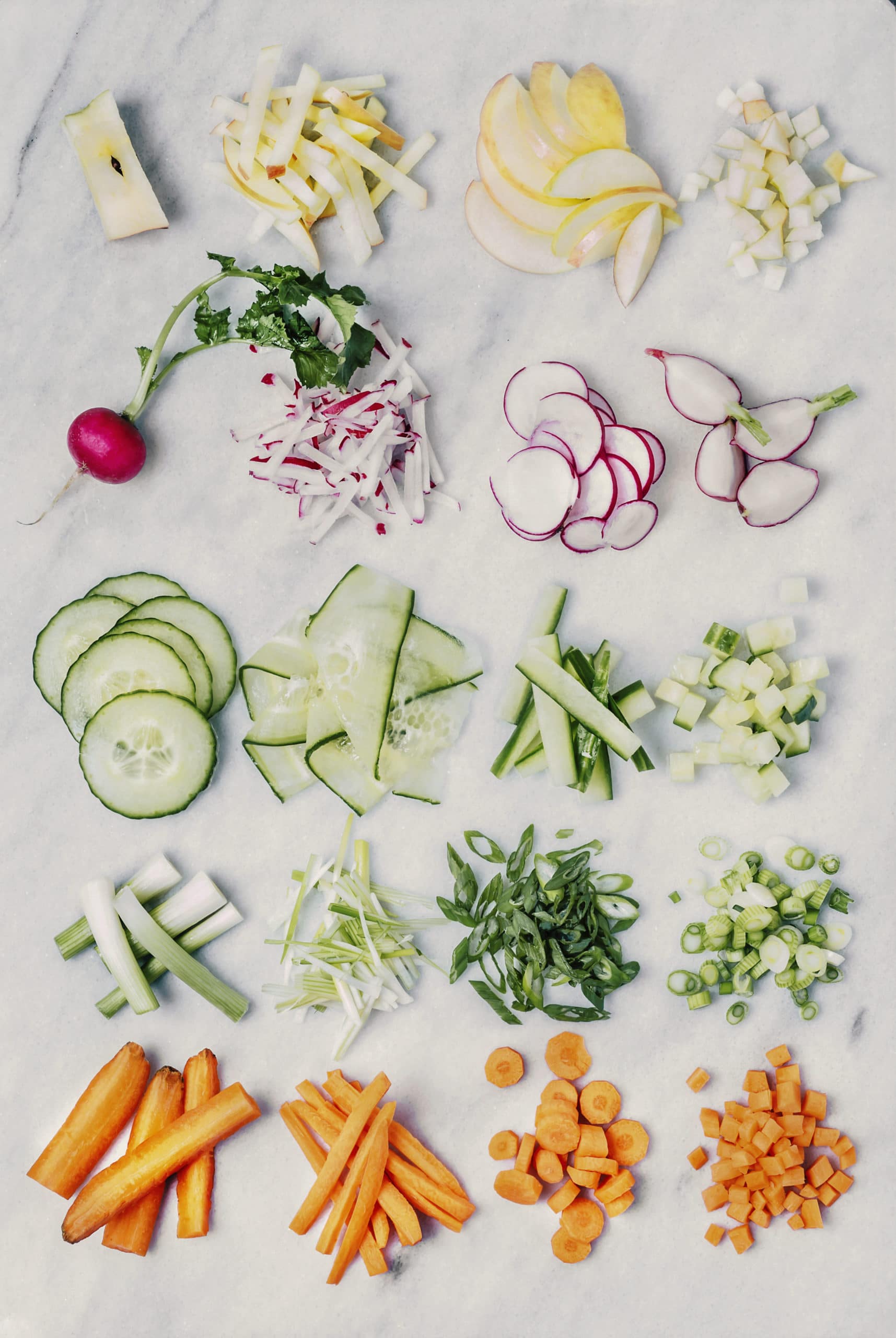 Julienne de concombre